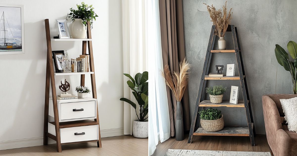10 Creative DIY Wooden Ladder Shelf Ideas for Stylish Home Decor