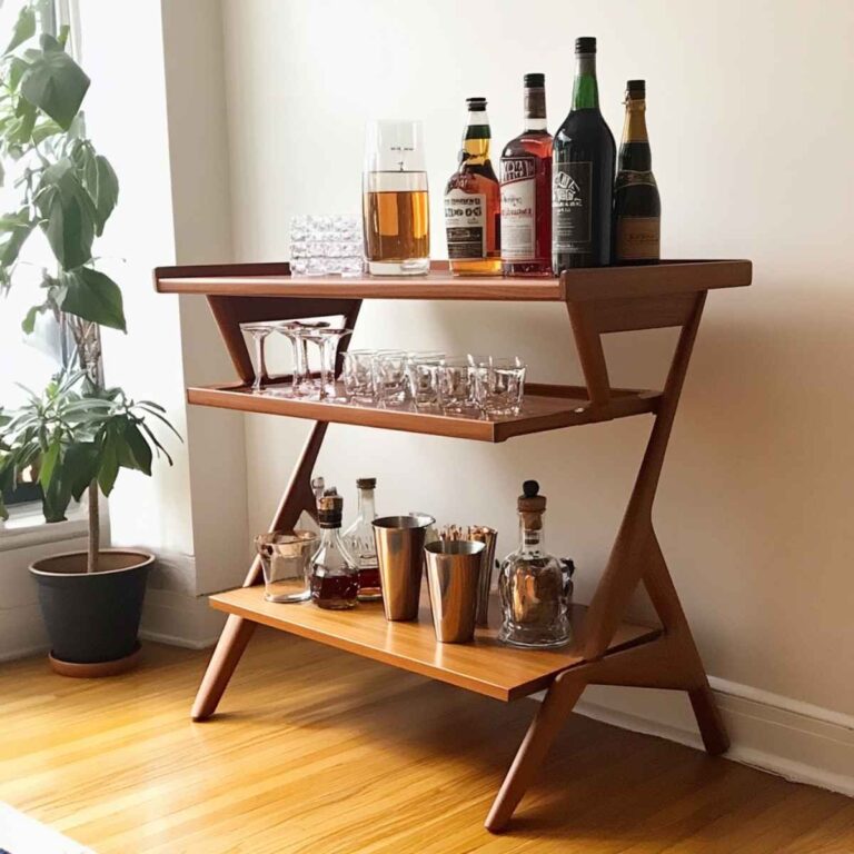 10 DIY Wooden Bar Cart Ideas for Every Style - WoodWorkly