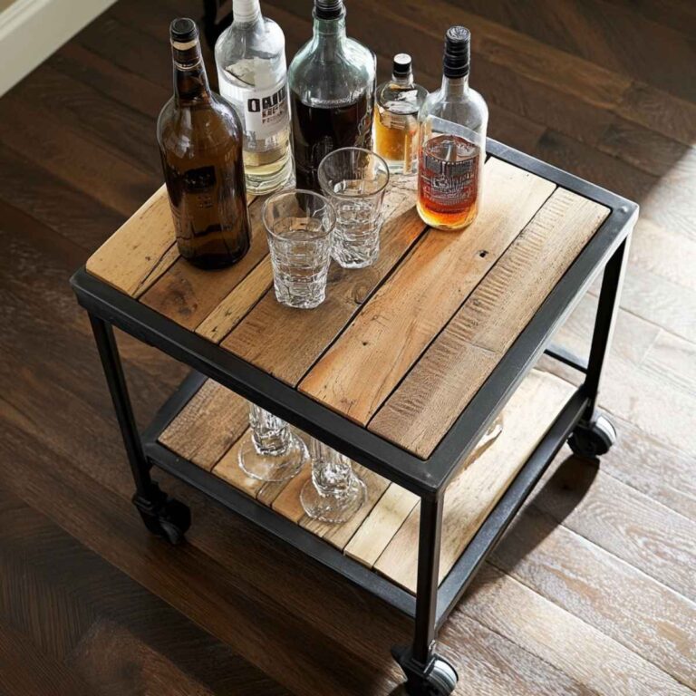 10 DIY Wooden Bar Cart Ideas for Every Style - WoodWorkly