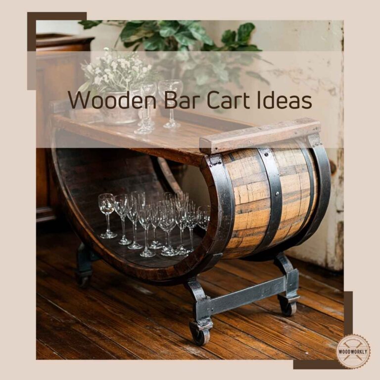 10 DIY Wooden Bar Cart Ideas for Every Style - WoodWorkly