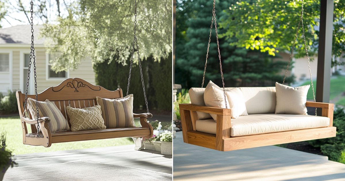 9 Beautiful DIY Wood Porch Swing Projects for Your Outdoor Space