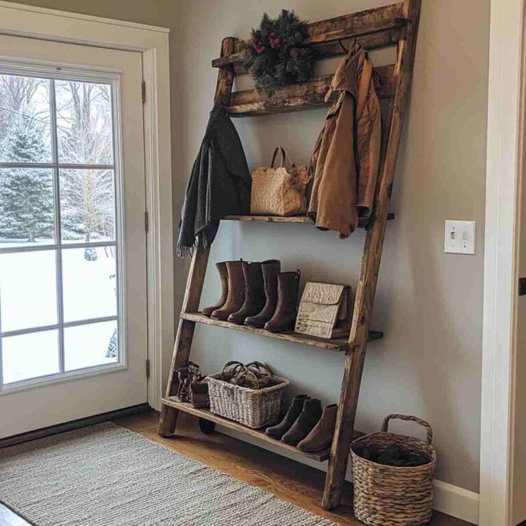 11 Creative Upcycled Wooden Ladder Ideas for Home Decor