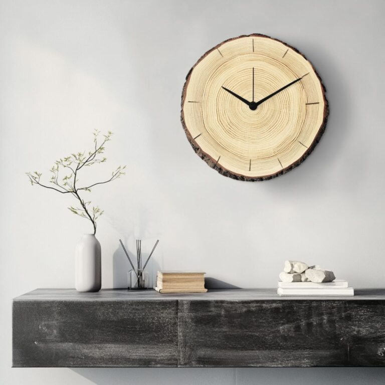11 Timeless Rustic Wooden Clock Designs to Enhance Your Home Decor