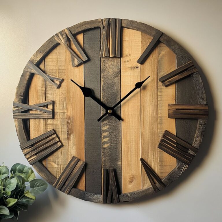 11 Timeless Rustic Wooden Clock Designs to Enhance Your Home Decor
