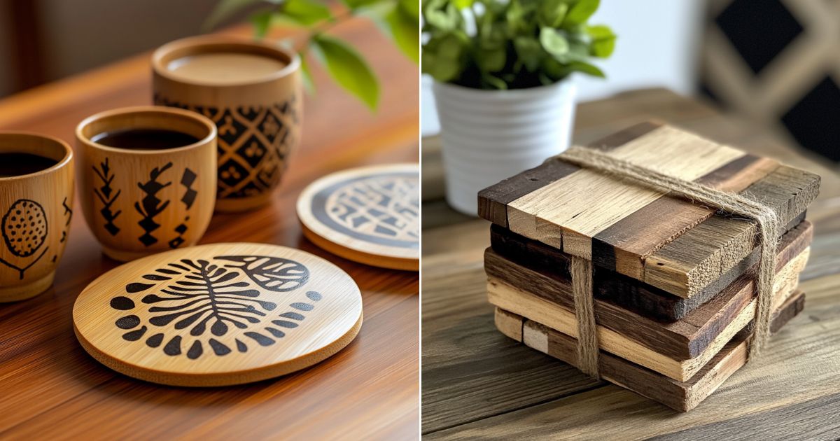 10 DIY Wooden Coaster Ideas to Add Style and Functionality