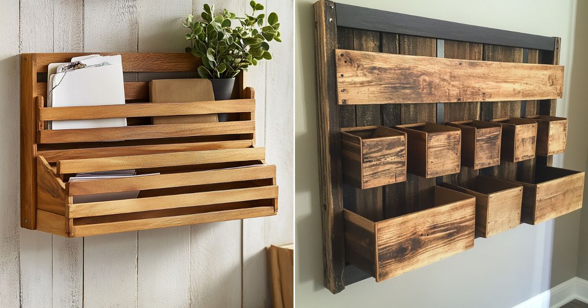 11 EASY DIY Wooden Mail Organizer Ideas to Try