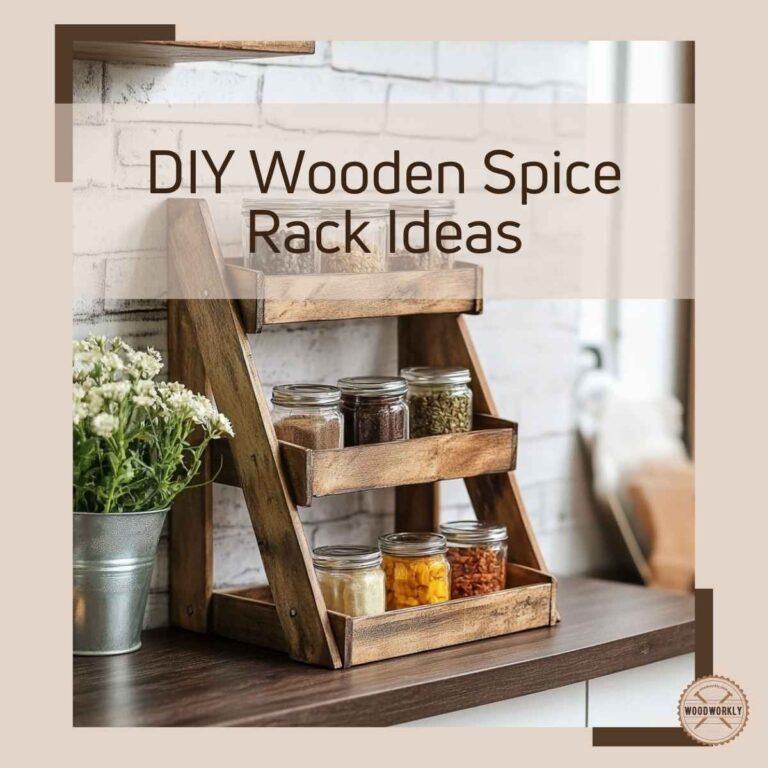 11 Beautiful DIY Wooden Spice Rack Ideas to Organize Your Kitchen