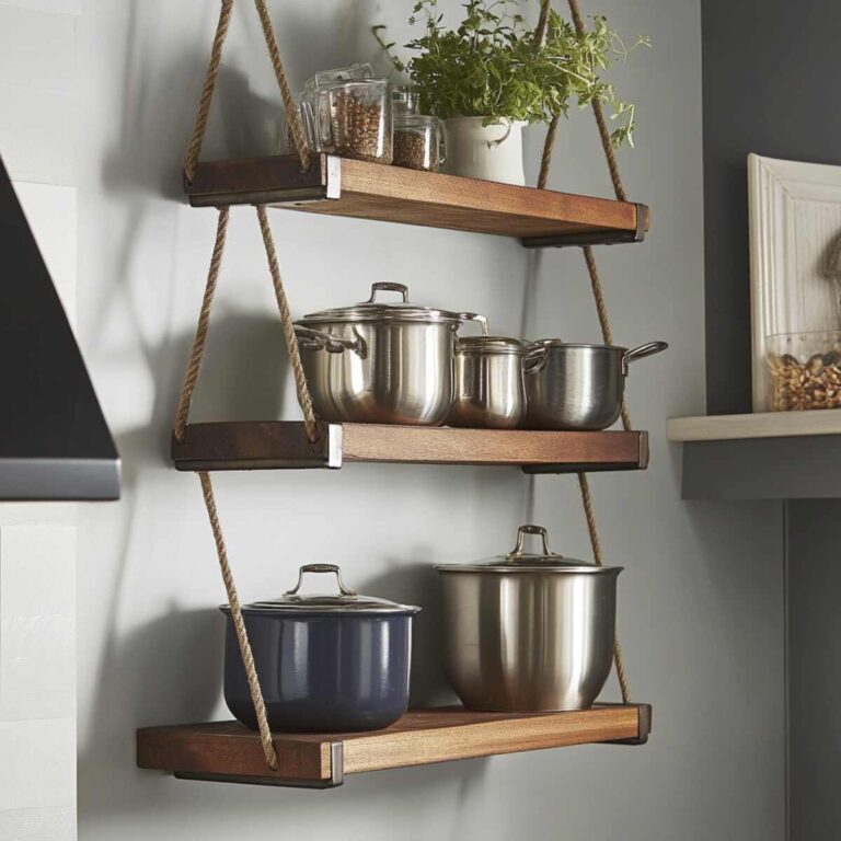 10 Creative Wooden Pot Rack Ideas You Can Build Yourself