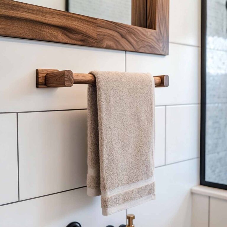12 DIY Wooden Towel Rack Ideas for Every Bathroom Style