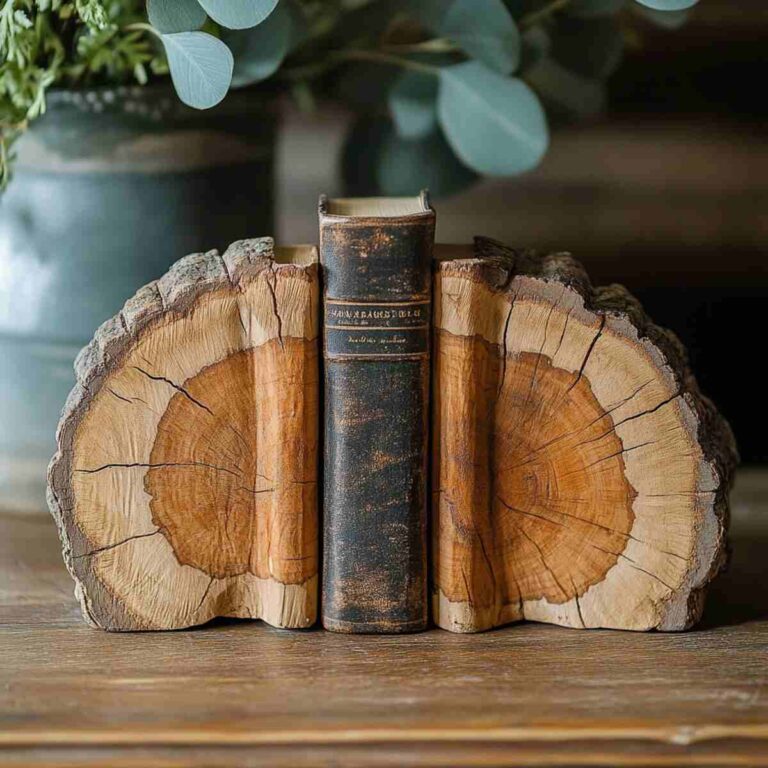 10 Simple DIY Wooden Bookend Ideas You’ll Love