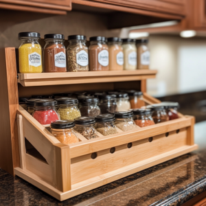 11 Beautiful DIY Wooden Spice Rack Ideas to Organize Your Kitchen