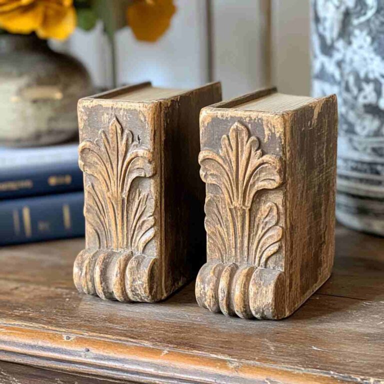 10 Simple DIY Wooden Bookend Ideas You’ll Love