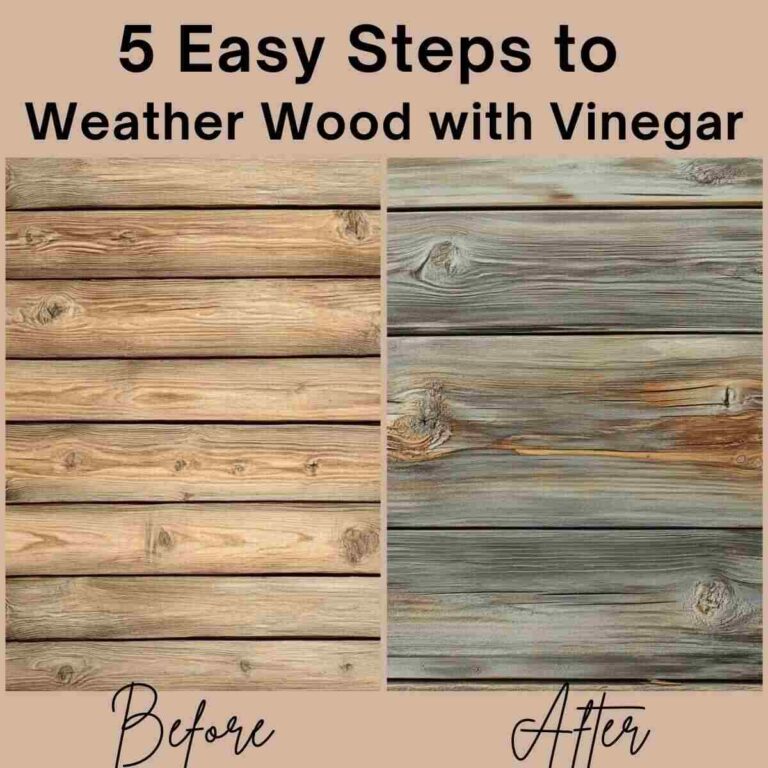 How to Weather Wood Fast with Vinegar Without Any Fancy Tools