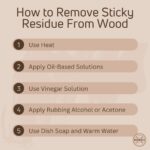 How to Remove Sticky Residue From Wood Safely